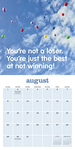 Unspirational 2021 Wall Calendar: it's okay to be a loser!
