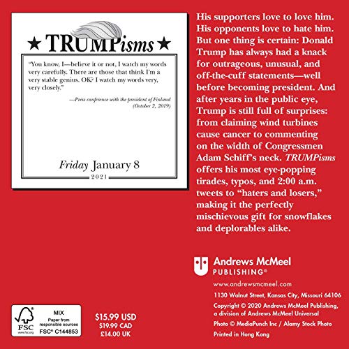 TRUMPisms 2021 Day-to-Day Calendar