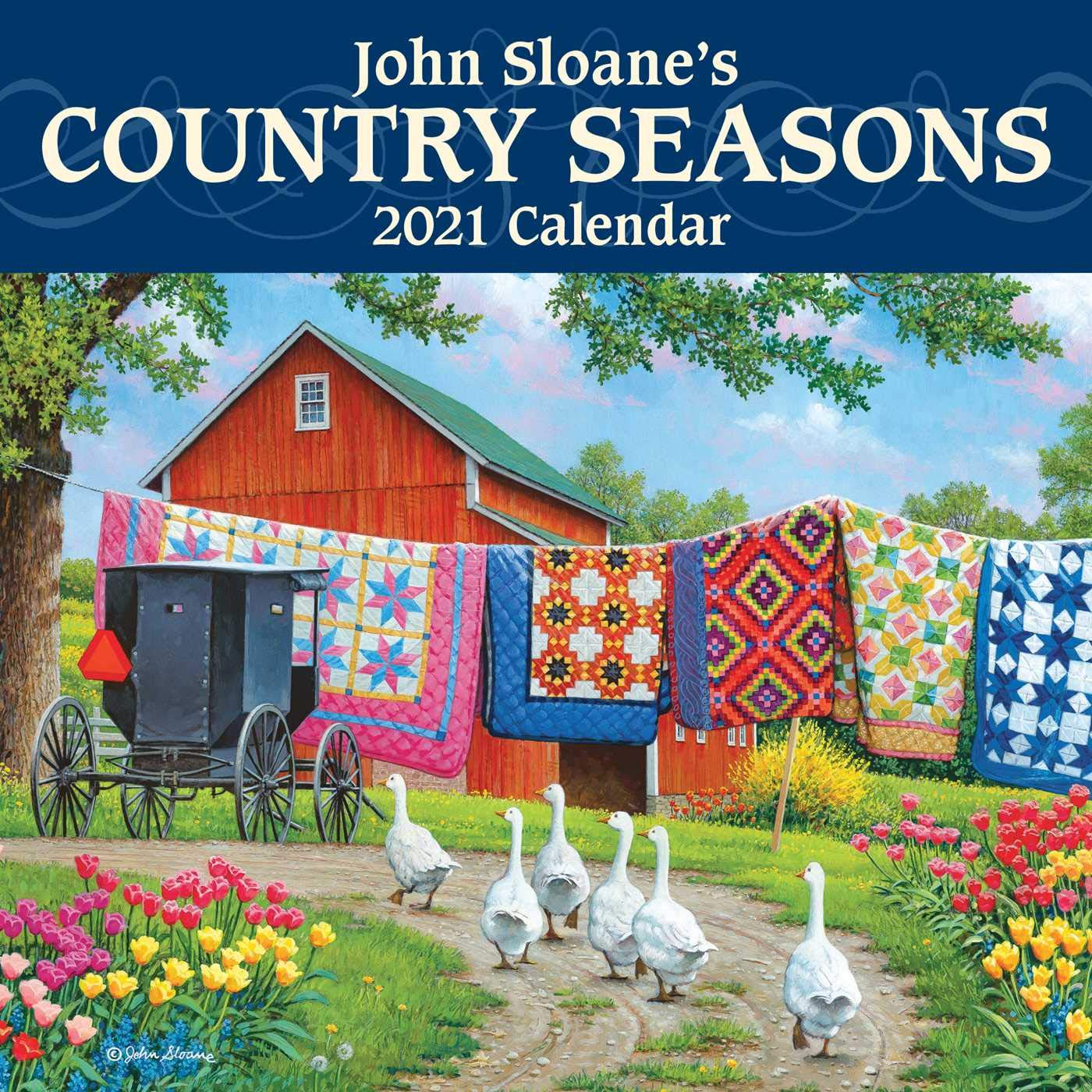 John Sloane's Country Seasons 2021 Mini Wall Calendar