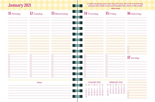 Posh: Deluxe Organizer 17-Month 2020-2021 Monthly/Weekly Planner Calendar: Lemondrops