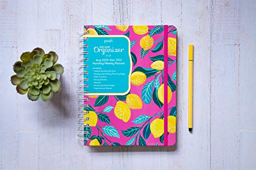 Posh: Deluxe Organizer 17-Month 2020-2021 Monthly/Weekly Planner Calendar: Lemondrops