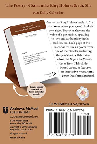 The Poetry of Samantha King Holmes & r.h. Sin 2021 Deluxe Day-to-Day Calendar