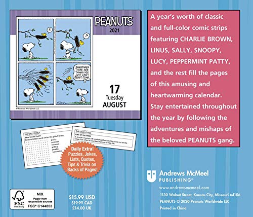 Peanuts 2021 Day-to-Day Calendar