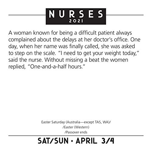 Nurses 2021 Day-to-Day Calendar: Jokes, Quotes, and Anecdotes