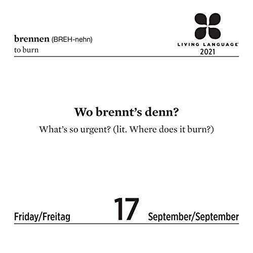 Living Language: German 2021 Day-to-Day Calendar