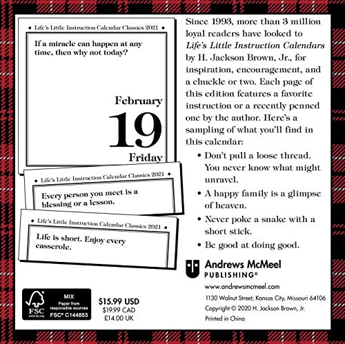 Life's Little Instruction 2021 Day-to-Day Calendar