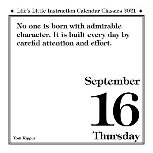 Life's Little Instruction 2021 Day-to-Day Calendar