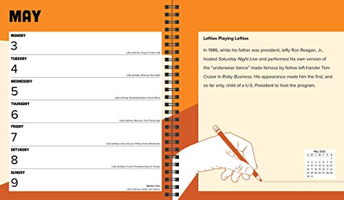 The Left-Hander's 2021 Weekly Planner Calendar