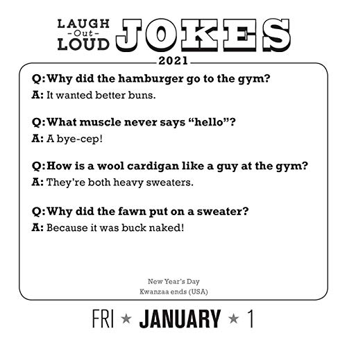 Laugh-Out-Loud Jokes 2021 Day-to-Day Calendar: 1,000 Punny Jokes