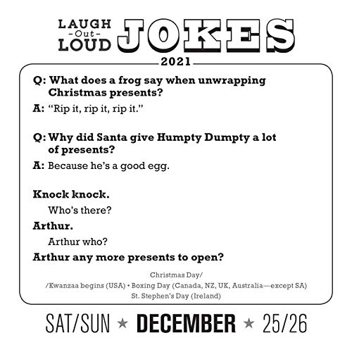Laugh-Out-Loud Jokes 2021 Day-to-Day Calendar: 1,000 Punny Jokes