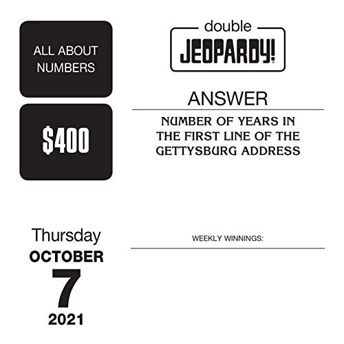 Jeopardy! 2021 Day-to-Day Calendar
