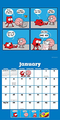 Heart and Brain 2021 Wall Calendar