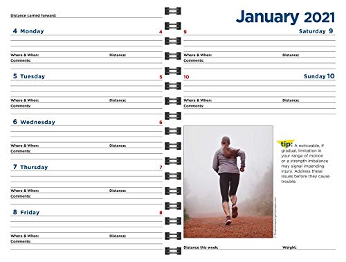 The Complete Runner's Day-By-Day Log 2021 Calendar