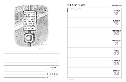 Cartoons from The New Yorker 16-Month 2020-2021 Weekly Planner Calendar