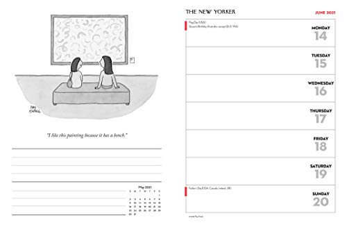 Cartoons from The New Yorker 16-Month 2020-2021 Weekly Planner Calendar