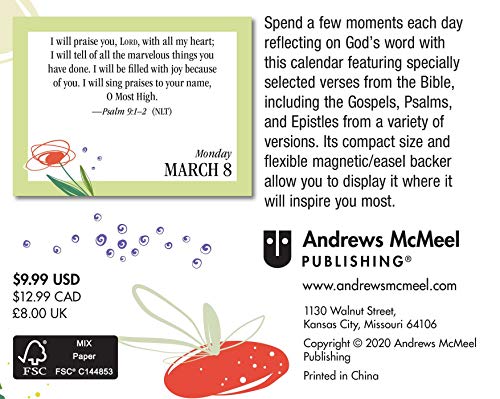 Bible Verse-a-Day 2021 Mini Day-to-Day Calendar