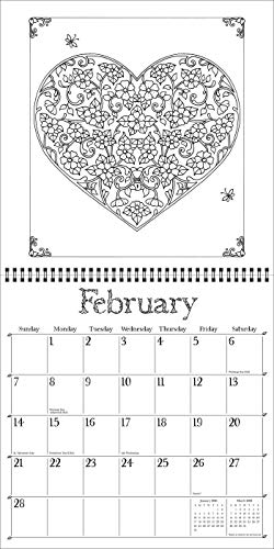 Johanna Basford 2021 Coloring Wall Calendar: Inky Wonderlands