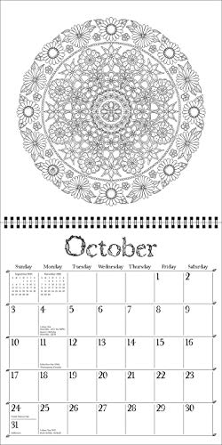 Johanna Basford 2021 Coloring Wall Calendar: Inky Wonderlands