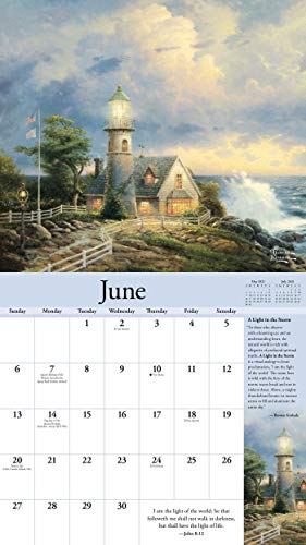 Thomas Kinkade Special Collector's Edition with Scripture 2021 Deluxe Wall Calen: Reflections