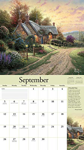 Thomas Kinkade Special Collector's Edition 2021 Deluxe Wall Calendar: Reflections
