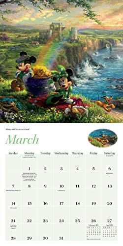 Disney Dreams Collection by Thomas Kinkade Studios: 2021 Mini Wall Calendar