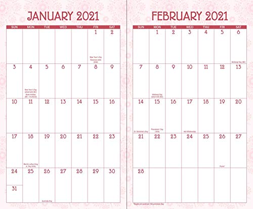 Posh: Floral Abundance 2020-2021 Monthly/Weekly Planning Calendar