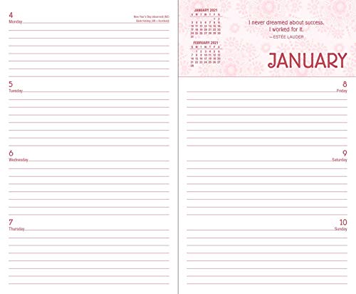Posh: Floral Abundance 2020-2021 Monthly/Weekly Planning Calendar