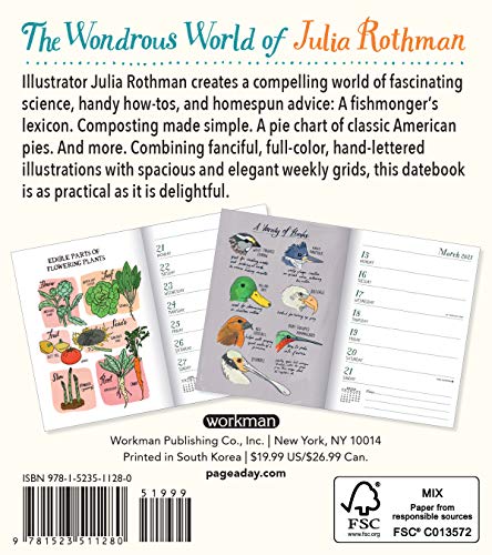 Julia Rothman: Farm, Food, Nature Engagement Calendar 2021