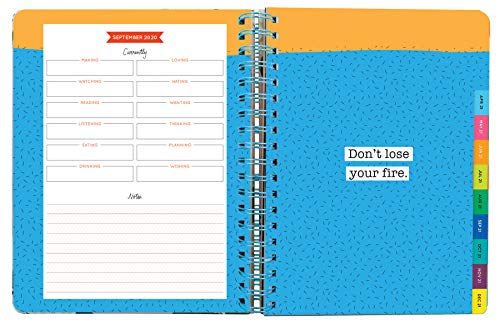 Rise and Shine 17-Month Large Planner AUG 2020-DEC 2021 (Pipsticks+Workman)