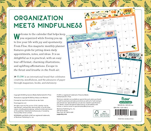 Go with the Flow: A Magnetic Monthly Calendar 2021