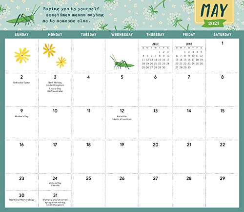 Go with the Flow: A Magnetic Monthly Calendar 2021