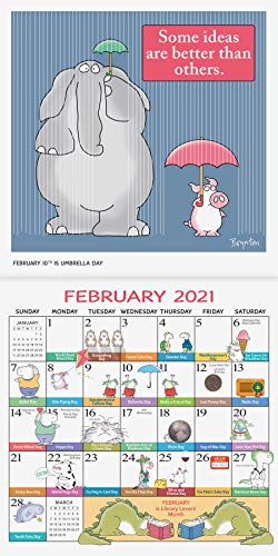 Sandra Boynton's Every Day's a Fabulous Holiday 2021 Wall Calendar