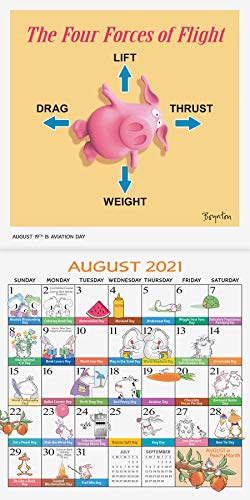 Sandra Boynton's Every Day's a Fabulous Holiday 2021 Wall Calendar