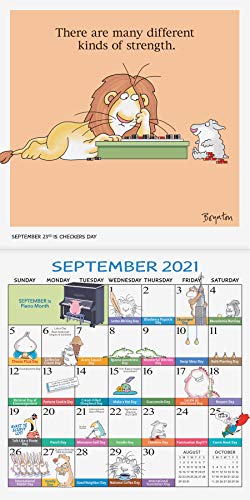Sandra Boynton's Every Day's a Fabulous Holiday 2021 Wall Calendar