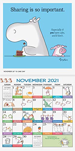 Sandra Boynton's Every Day's a Fabulous Holiday 2021 Wall Calendar