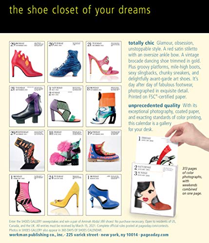 Shoes Page-A-Day Gallery Calendar 2021