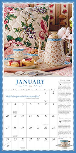 Collectible Teapot & Tea Wall Calendar 2021