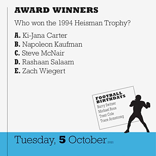 Year of Football Trivia! Page-A-Day Calendar 2021