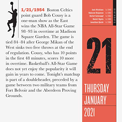 Official 365 Sports Facts-A-Year Page-A-Day Calendar 2021