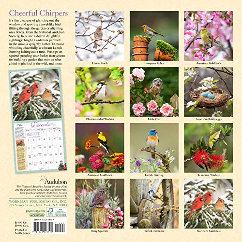 Audubon Birds in the Garden Wall Calendar 2021