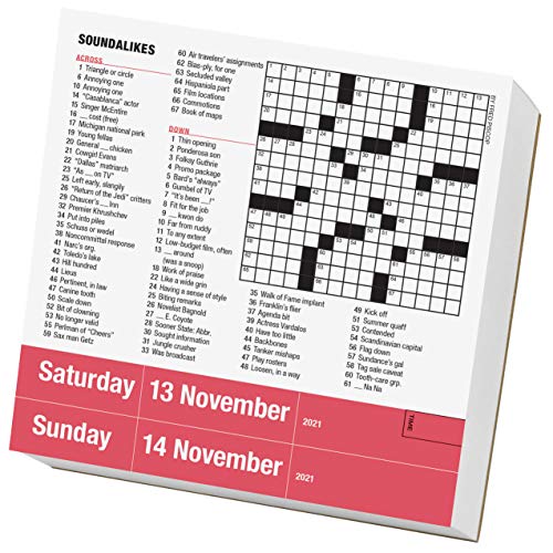 Mensa 10-Minute Crossword Puzzles Page-A-Day Calendar 2021