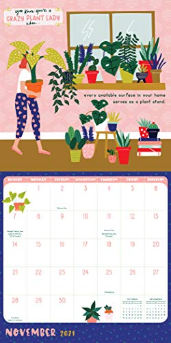 Crazy Plant Lady Mini Wall Calendar 2021