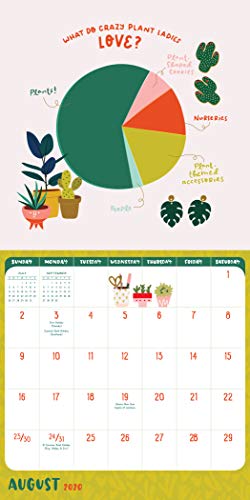 Crazy Plant Lady Mini Wall Calendar 2020