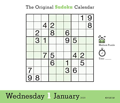 The Original Sudoku Page-A-Day Calendar 2020