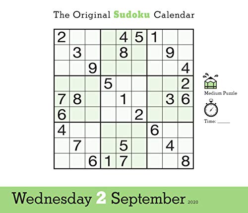 The Original Sudoku Page-A-Day Calendar 2020