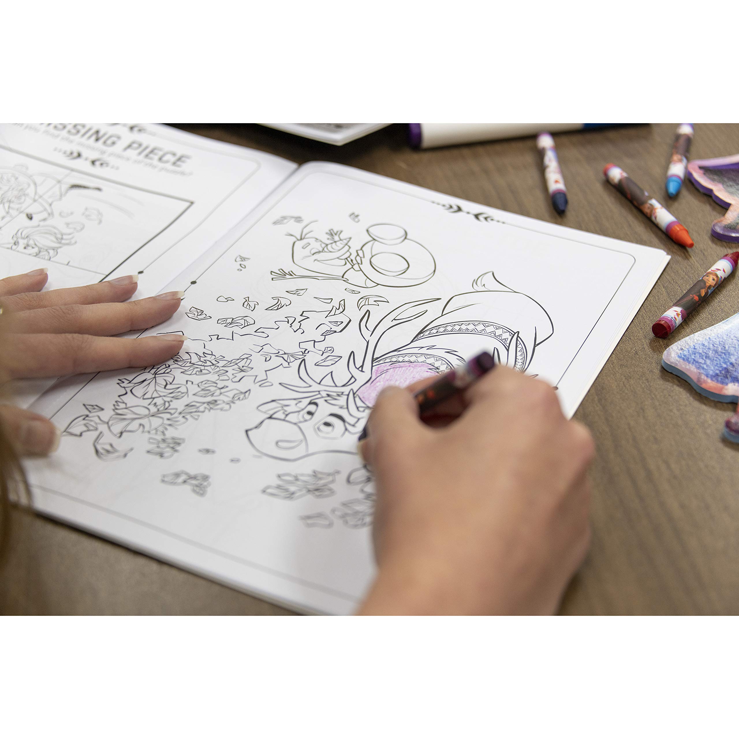 Disney Frozen 2 Elsa 32-Page Color by Number Activity Book with 8 Crayons 45824 Bendon