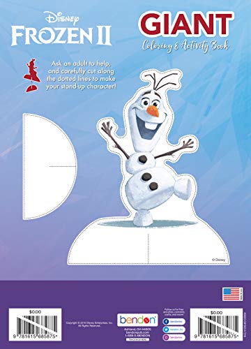 Disney Frozen 2 Elsa and Anna Giant 192-Page Coloring and Activity Book with Over 100 Stickers and a Poster 45820 Bendon