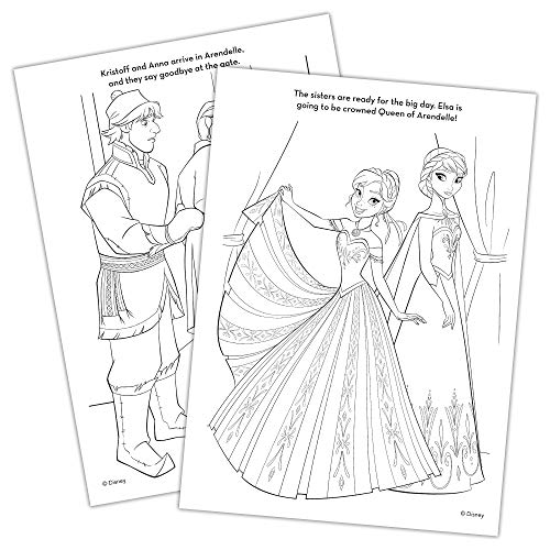 Disney Frozen 2 Elsa and Anna Giant 192-Page Coloring and Activity Book with Over 100 Stickers and a Poster 45820 Bendon