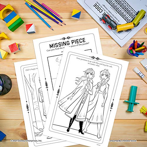 Disney Frozen 2 Elsa and Anna Giant 192-Page Coloring and Activity Book with Over 100 Stickers and a Poster 45820 Bendon