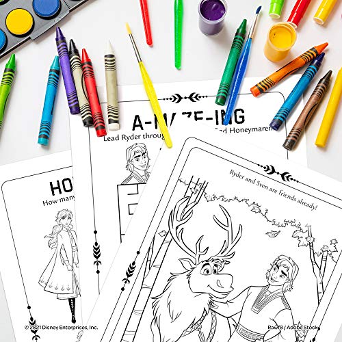 Disney Frozen 2 Anna 128-Page Color and Paint Activity Book with 8 Paints, 4 Crayons and Stickers 45818 Bendon